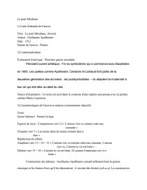 Analyse du poème « Le pont Mirabeau », Montrer comment la forme