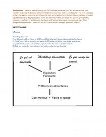 les conséquences de la malbouffe