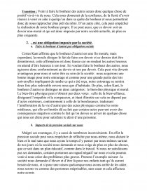 peut-on faire le bonheur d'autrui dissertation