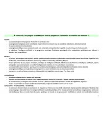 progrès scientifique exemple