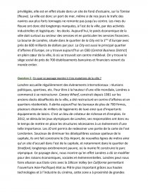 londres ville mondiale étude de cas