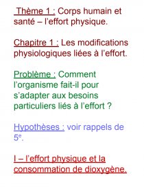 tp svt seconde effort physique et consommation de dioxygène