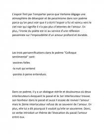 question sur colloque sentimental